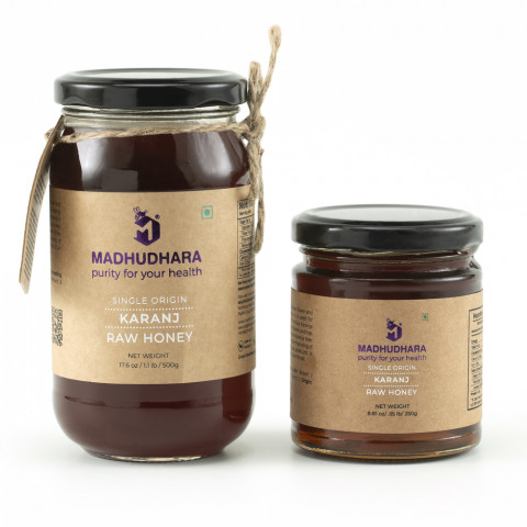 Raw Karanja Honey - Madhudhara Farm